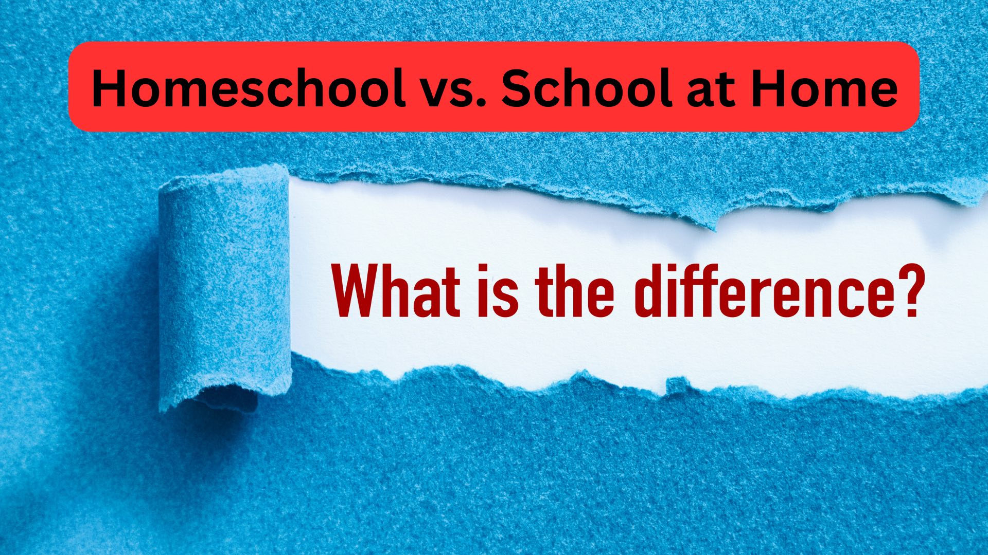 Homeschool vs. School at Home...What's the Difference? - Home School Facts